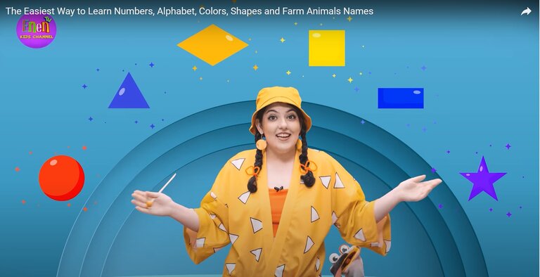 Learn Numbers, Alphabet, Colors, Shapes, and Farm Animals